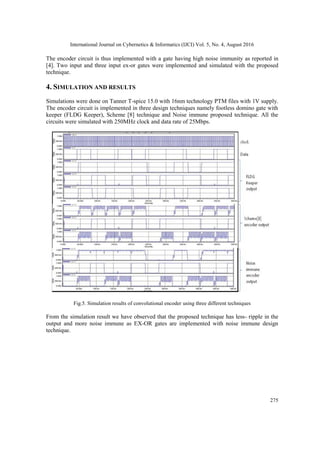 NOISE IMMUNE CONVOLUTIONAL ENCODER DESIGN AND ITS IMPLEMENTATIONIN TANNER | PDF