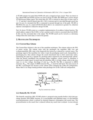 Design and Implementation of Efficient Ternary Content Addressable Memory | PDF