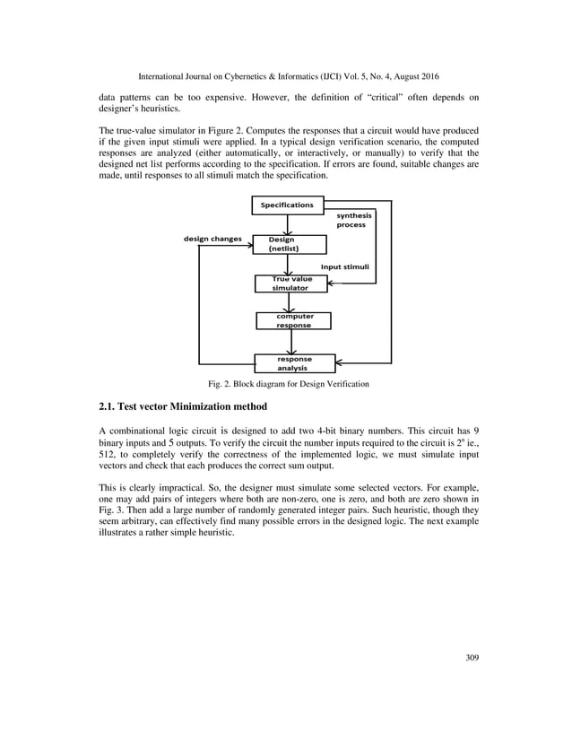 Design Verification And Test Vector Minimization Using Heuristic Method Of A Ripple Carry Adder