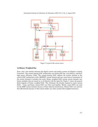 A 130-NM CMOS 400 MHZ 8-Bit Low Power Binary Weighted Current Steering DAC | PDF
