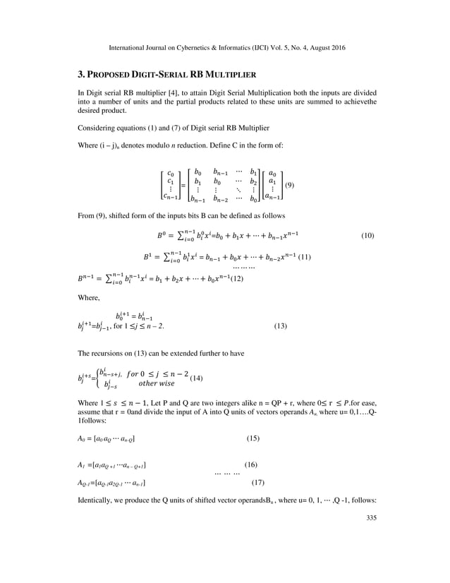 Implementation of Low-Complexity Redundant Multiplier Architecture for ... Implementation of Low-Complexity Redundant Multiplier Architecture for ...