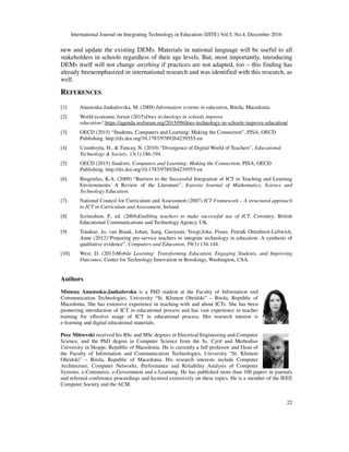 ON THE USAGE OF DATABASES OF EDUCATIONAL MATERIALS IN MACEDONIAN ...