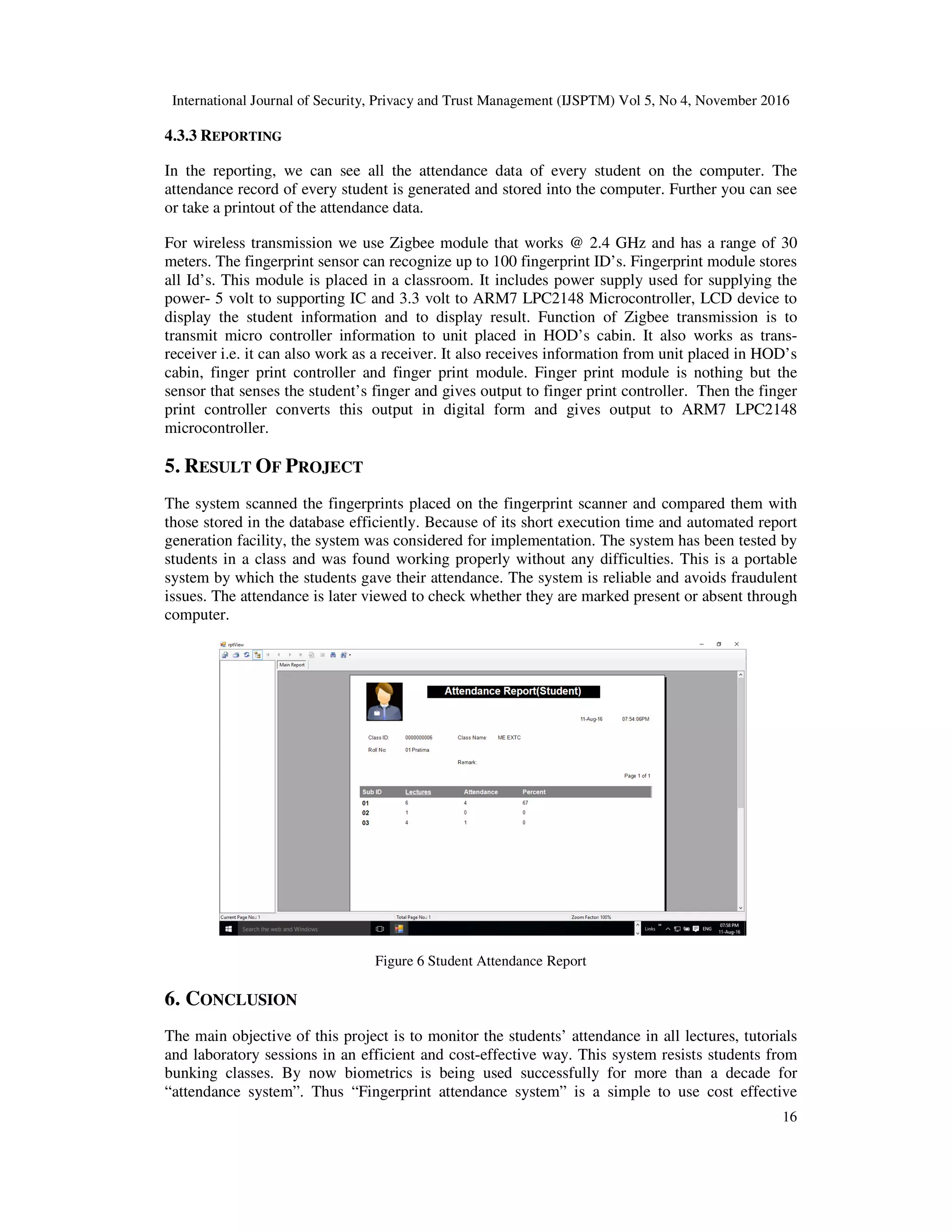 A WIRELESS FINGERPRINT ATTENDANCE SYSTEM | PDF