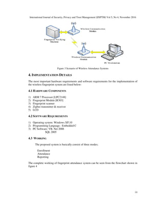 A WIRELESS FINGERPRINT ATTENDANCE SYSTEM | PDF