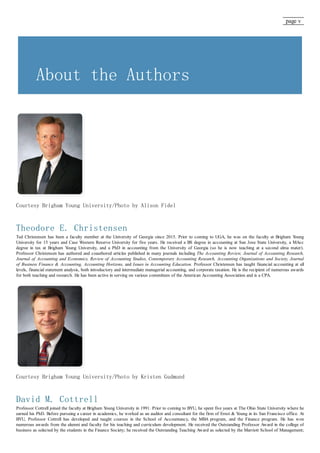 Advanced Financial Accounting Theodore E. Christensen | PDF