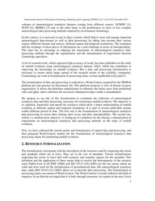 Modeling Process Chain of Meteorological Reanalysis Precipitation Data Using Work Context | PDF