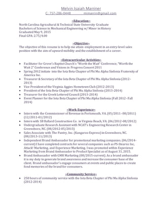 MIM Resume | DOCX | Marketing and Advertising | Business