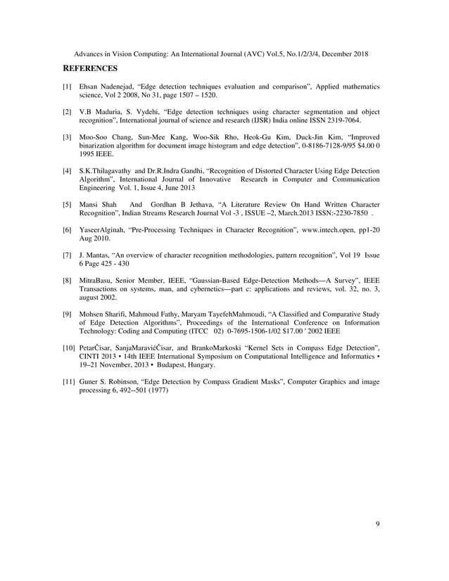 EDGE DETECTION ALGORITHM FOR YORUBA CHARACTER RECOGNITION | PDF