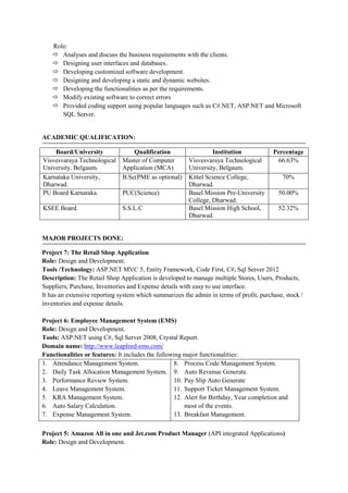 Rajesh ChitragarCV | PDF | Web Development | Internet