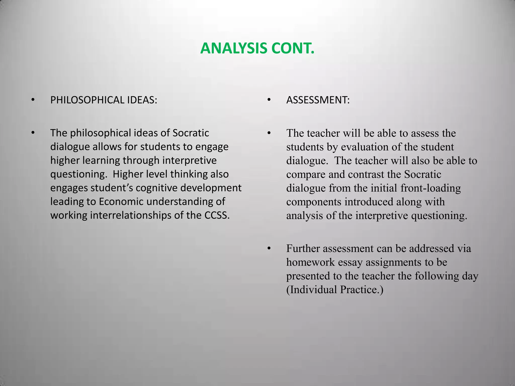541 A Socratic Dialogue Ppt Pptx