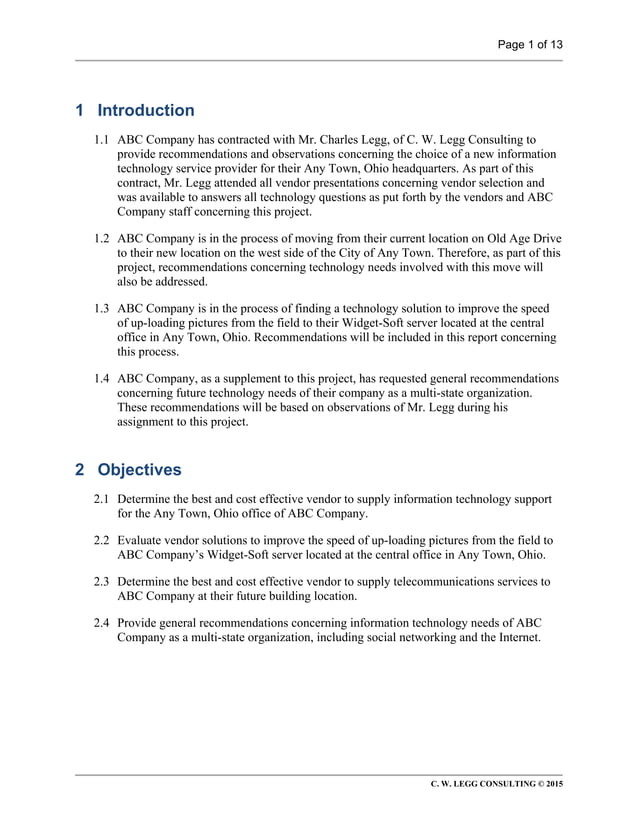 Consultation Report Sample | PDF