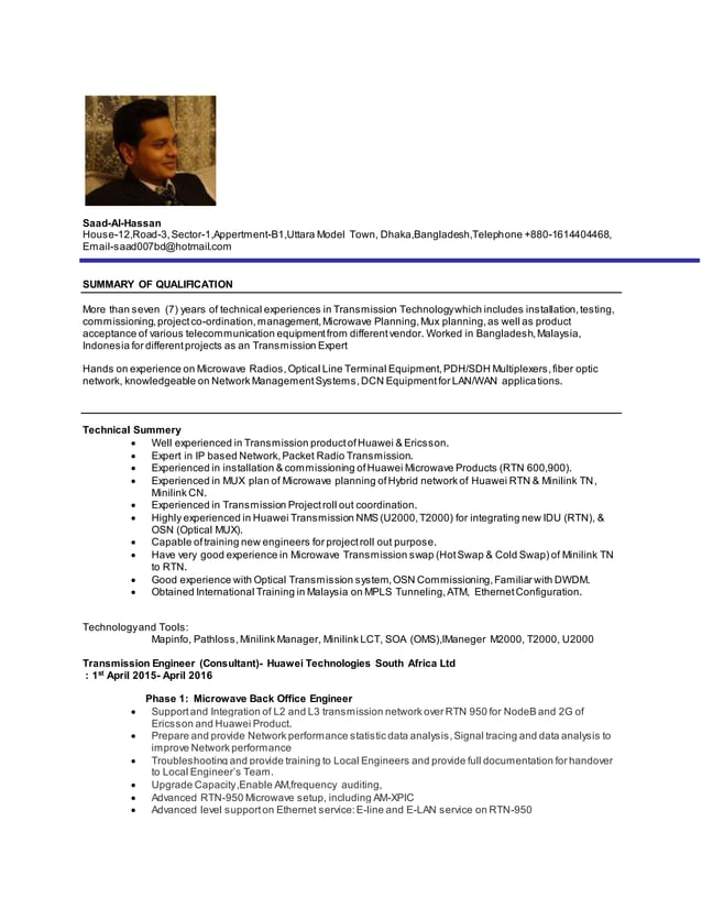 CV of Saad | DOCX | Computer Networking | Computing