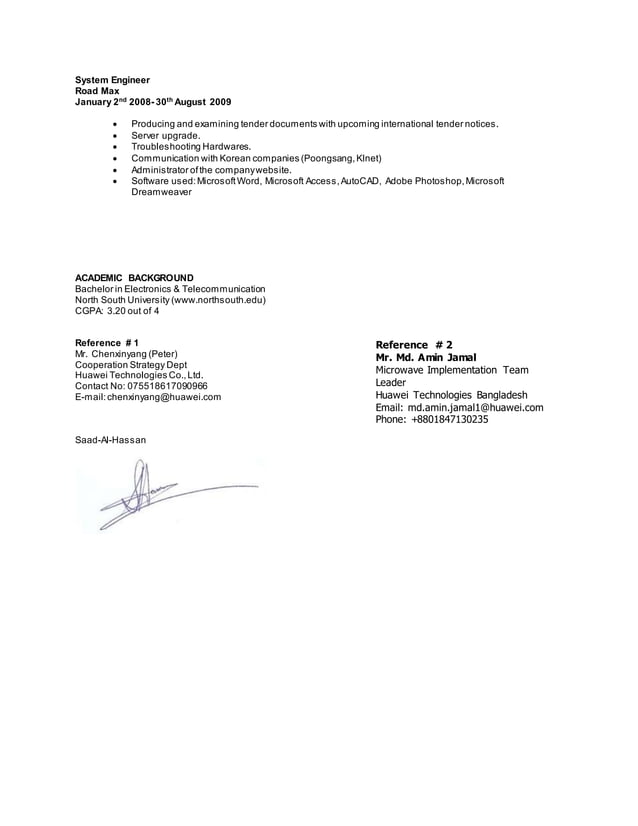CV of Saad | DOCX | Computer Networking | Computing