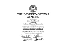 UT Austin_BBA | PDF