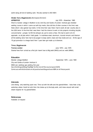 A CV for Brian McLennan 11 | DOCX
