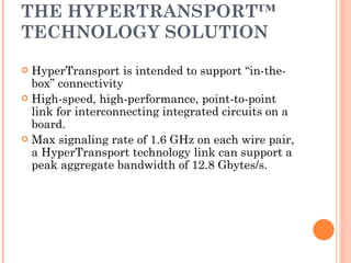Hyper transport technology | PPT