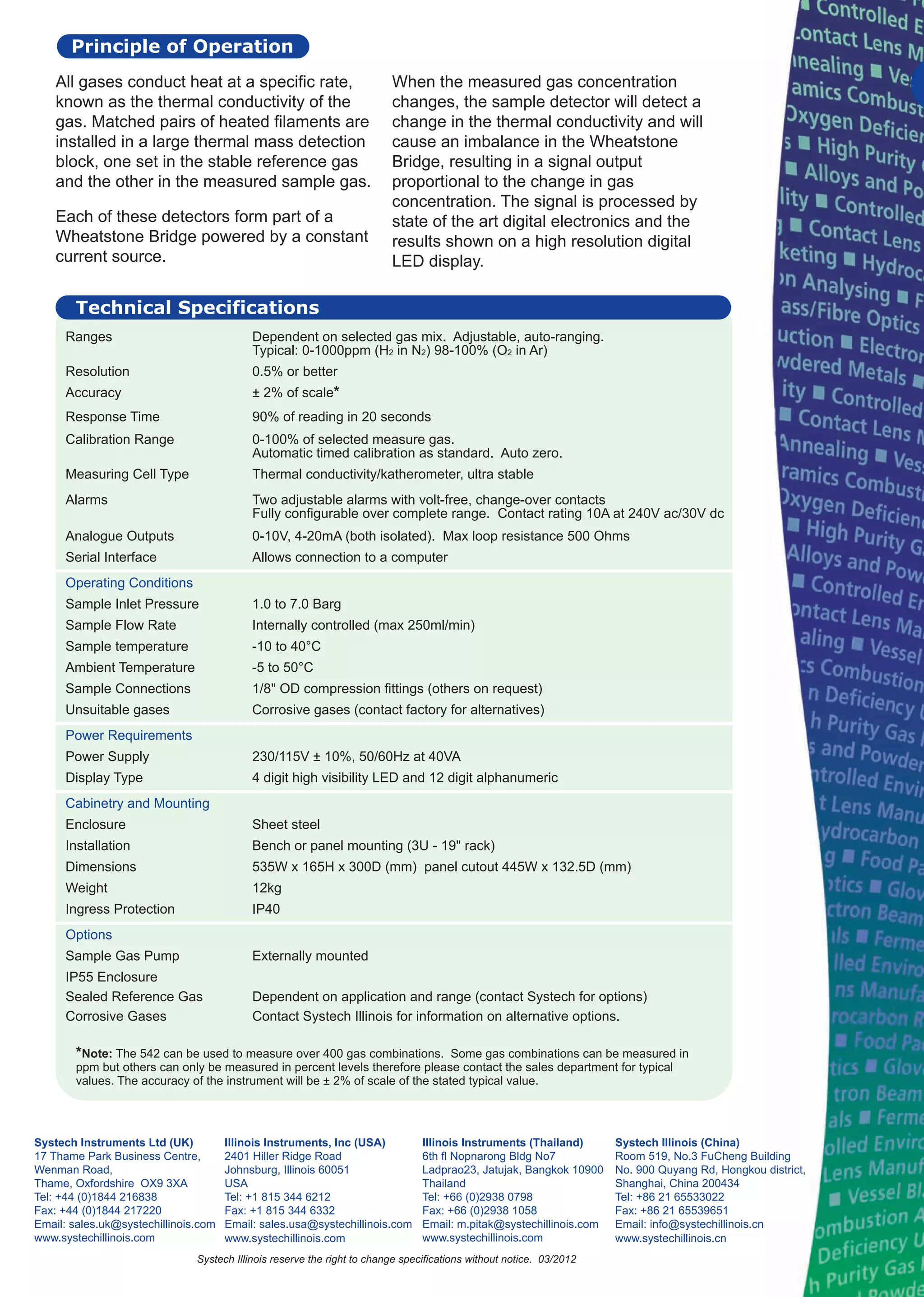 542 Programmable Gas Analyser | PDF | Chemistry | Science