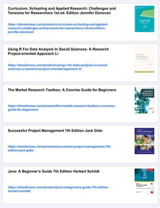 Doing Your Research Project: A Guide For First-Time Researchers 7th ...