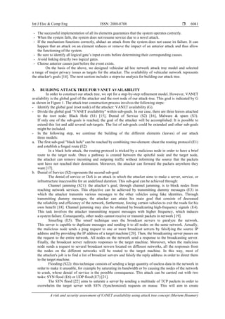 A risk and security assessment of VANET availability using attack tree ...