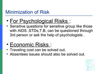 Benefits & Risks in Research Involving Human Particpants | PPT