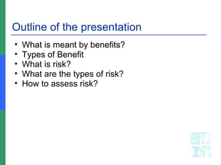 Benefits & Risks in Research Involving Human Particpants | PPT