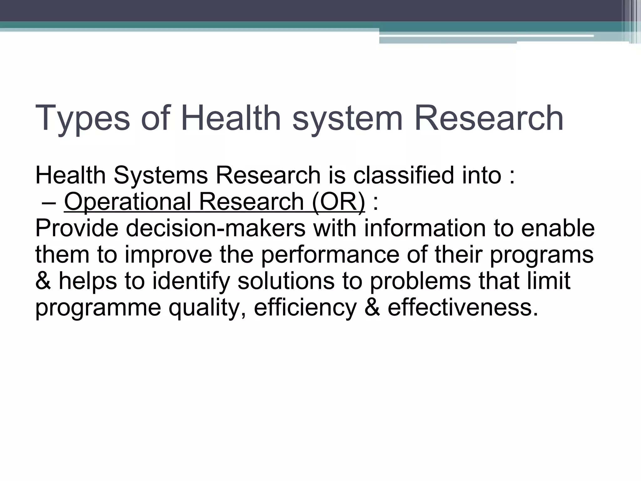 Introduction to Health Research | PPT