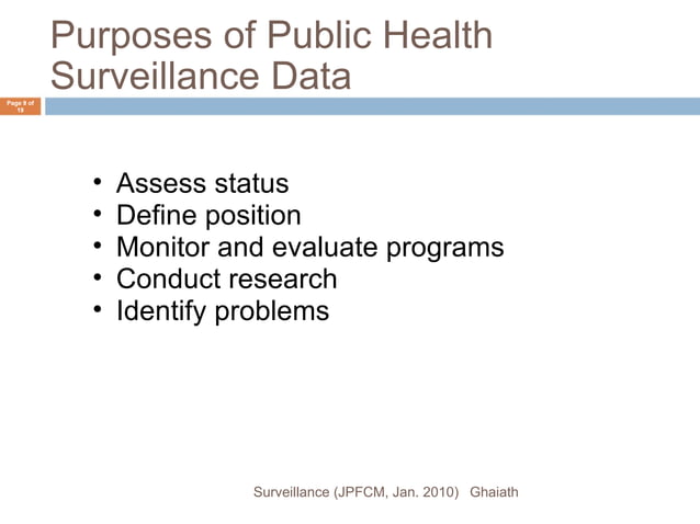 Surveillance and Notification of Diseases | PPT
