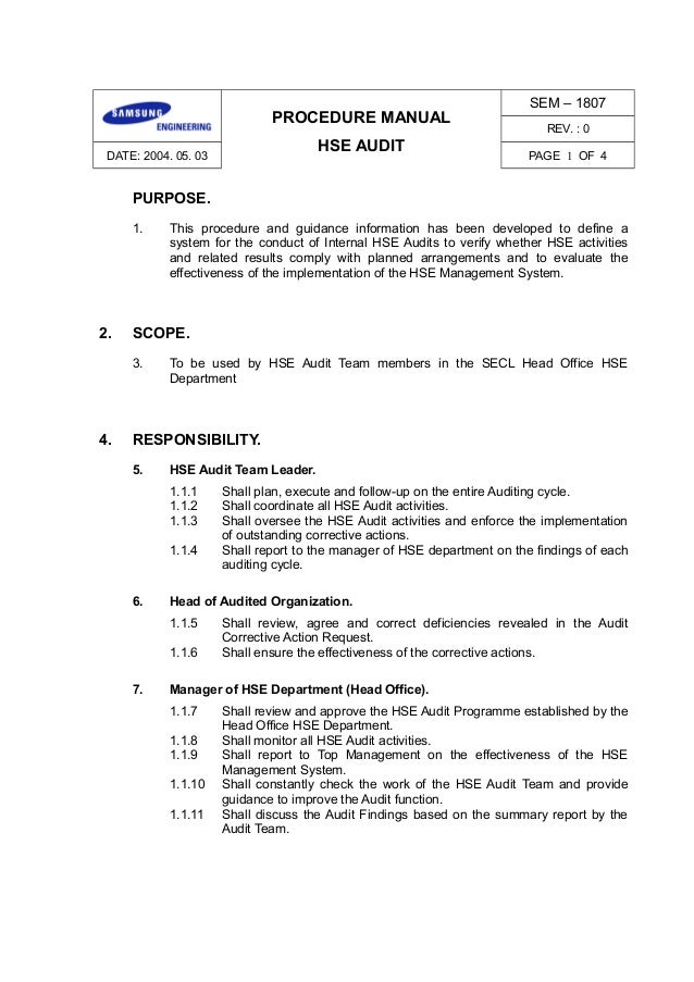 54231708 hse-audit-hse-procedure