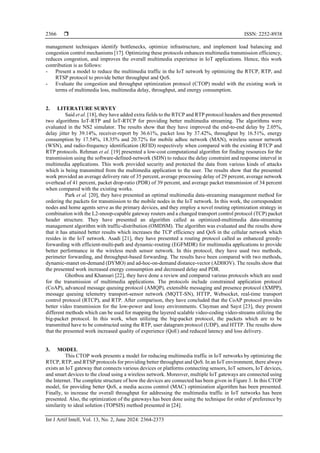 Congestion and throughput optimization protocol for providing better quality of service and ...