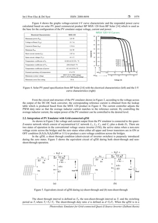 Photovoltaic Emulator for Grid-connected Quasi-Z-Sorce Inverter | PDF