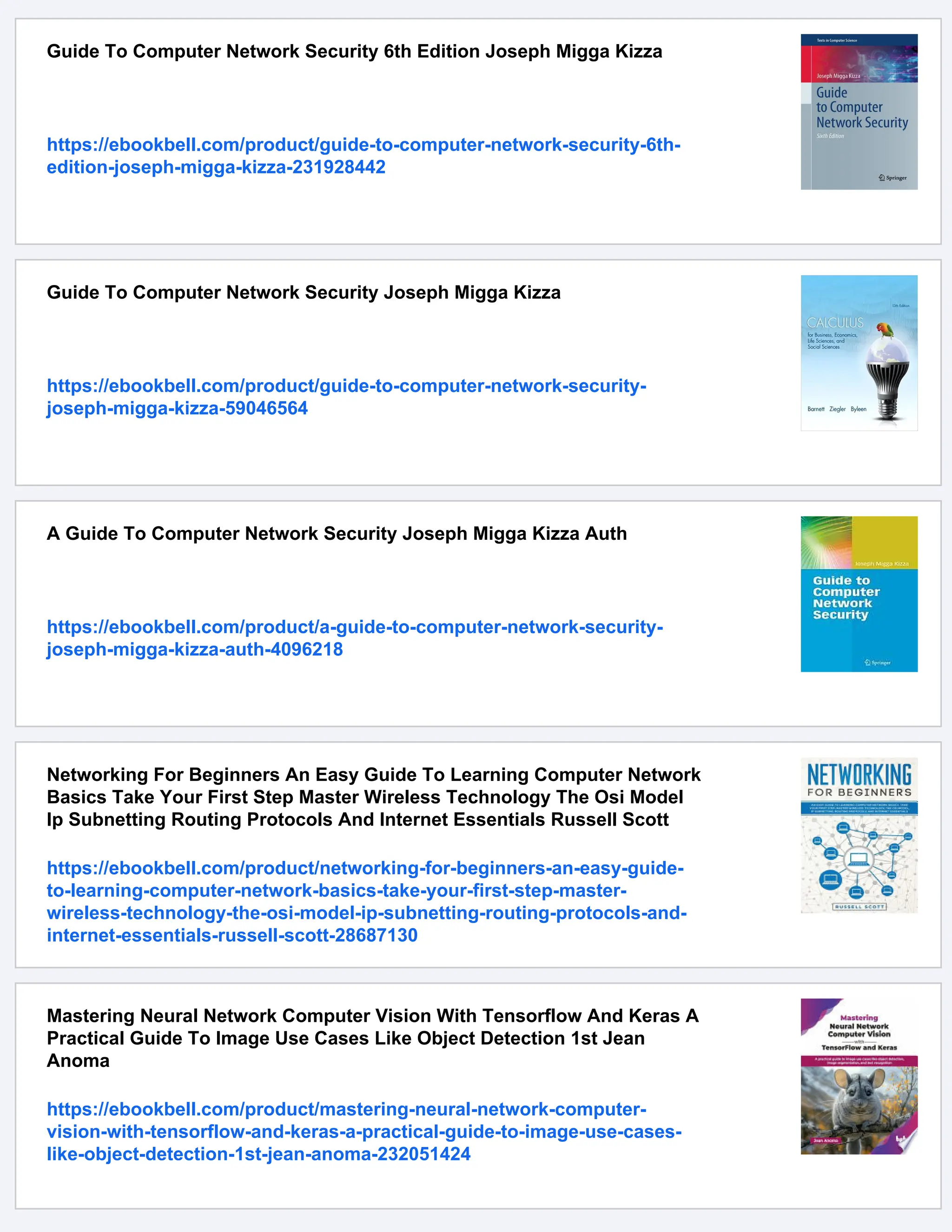 Guide To Computer Network Security Joseph Migga Kizza | PDF