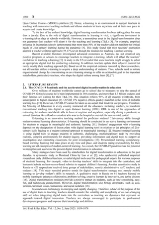 Systematic review on digital transformation among teachers in public ...