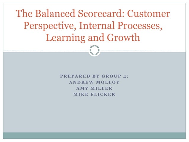 Human resource - Performance Management -The Balanced Scorecard | PPT