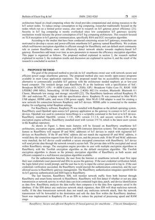 Rasefiberry: Secure and efficient Raspberry-Pi based gateway for smarthome IoT architecture | PDF