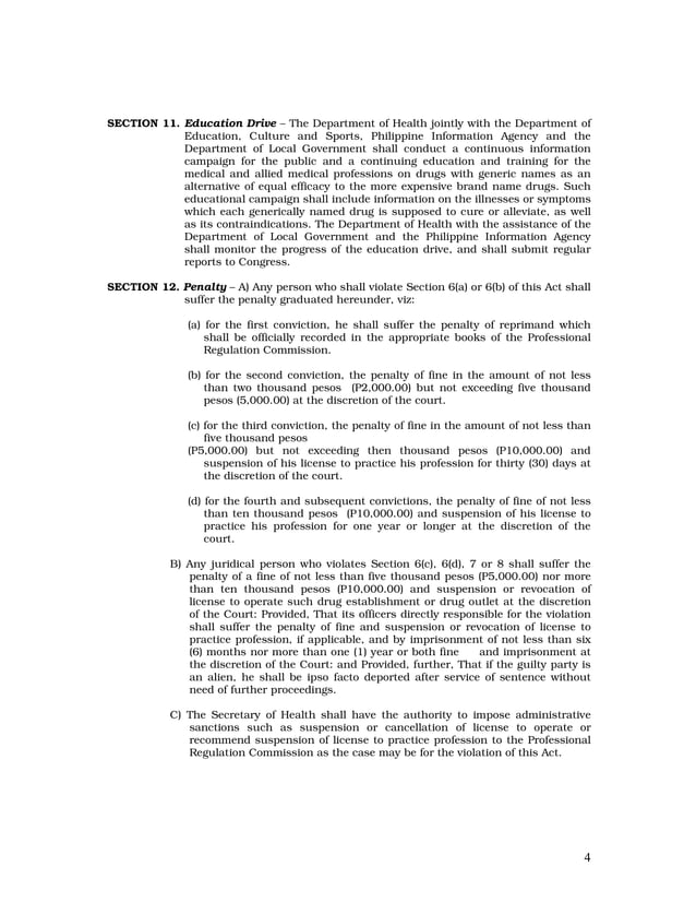 54278982 ra6675-generics-act-of-1988 | PDF