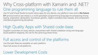 Building cross-platform mobile apps with Xamarin | PPT