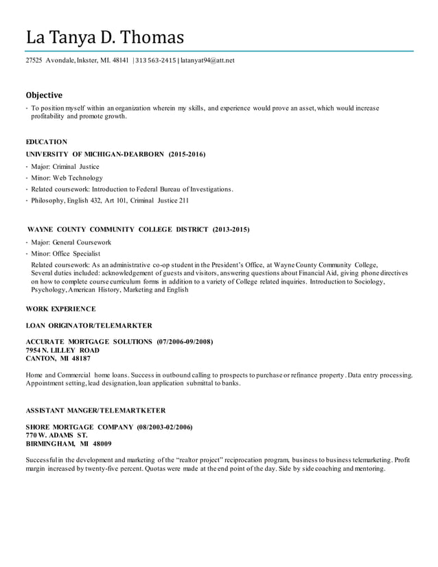Resume. dox.(3) | DOCX | Business | Business and Finance