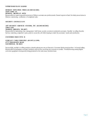 Resume. dox.(3) | DOCX | Business | Business and Finance