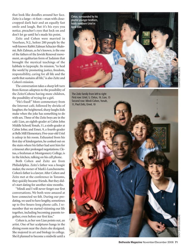 Bethesda_Magazine_Cohen_Zeitzfamily | PDF