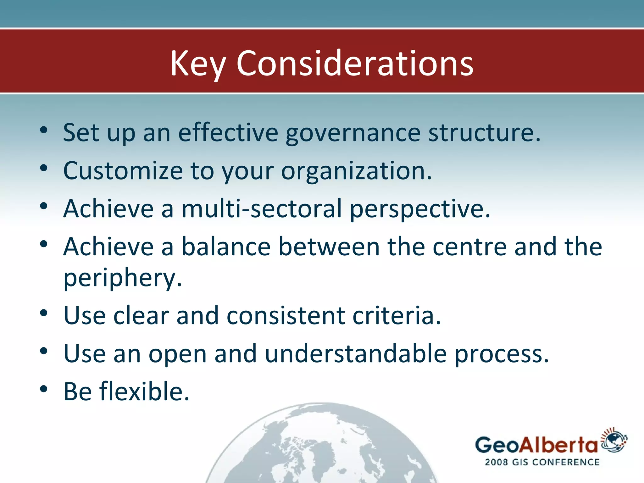 GEOALBERTA 2008 - GIS Priority Setting 101 | PPT