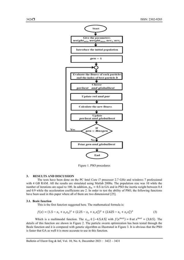 Using particle swarm optimization to solve test functions problems ...