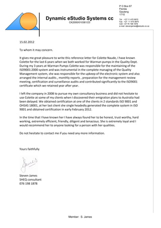 New ref letter from Dynamic e-studio | PDF