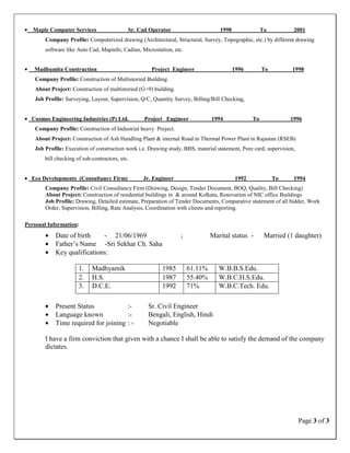 CV_Sudipta_2017 | PDF