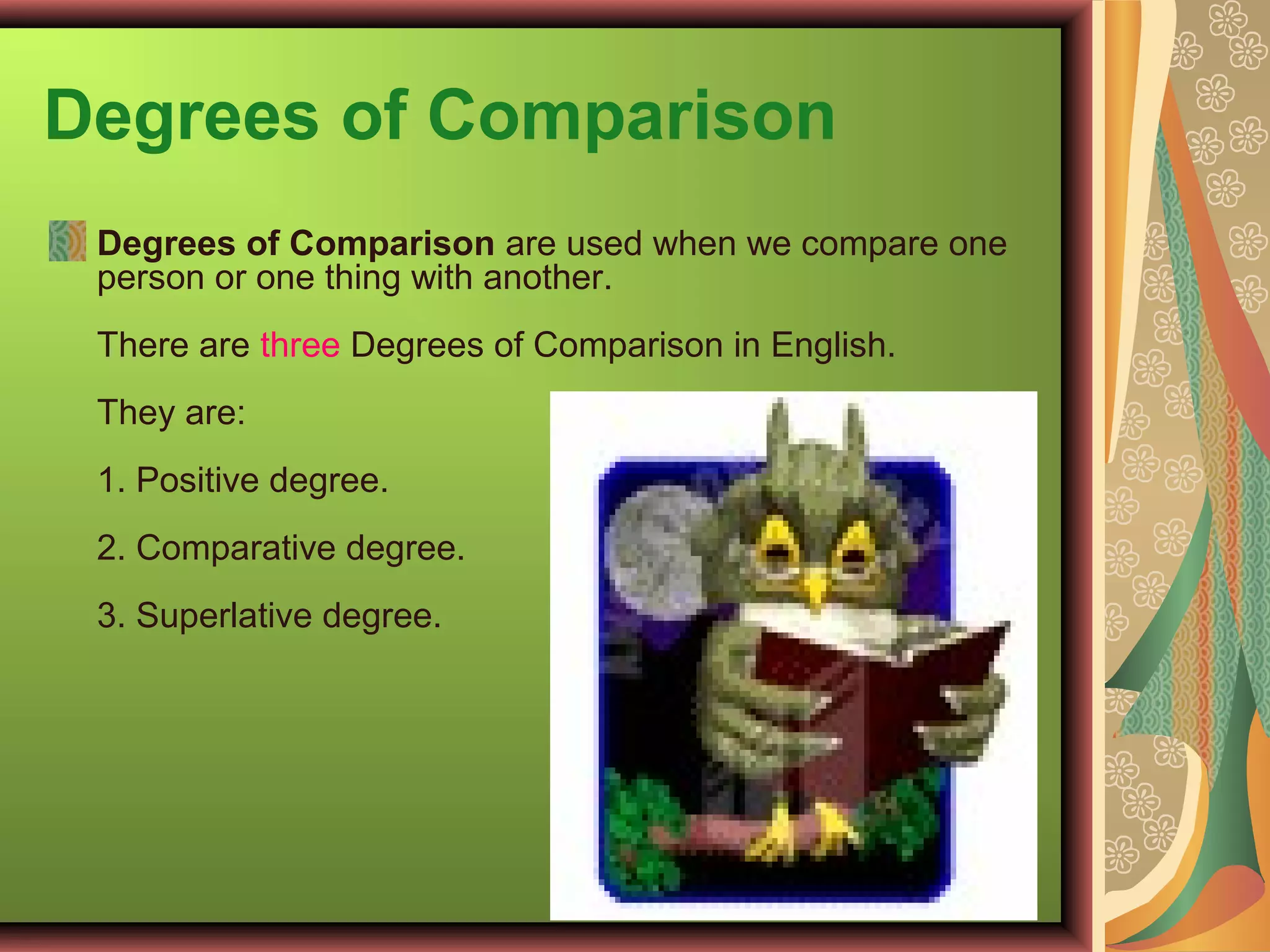 ADJECTIVESSSS | PPT | Food & Drink