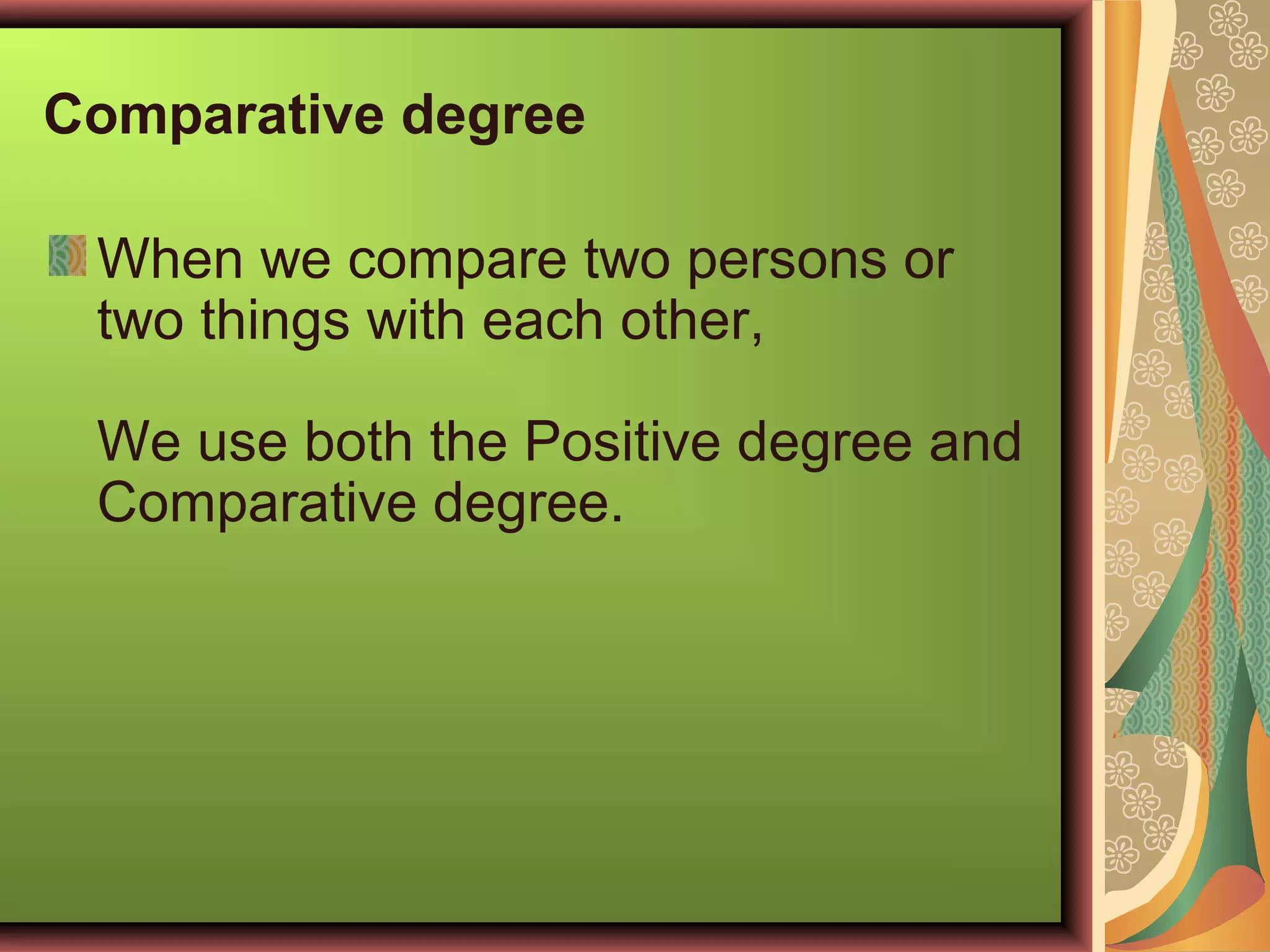 ADJECTIVESSSS | PPT | Food & Drink