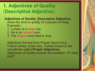 ADJECTIVESSSS | PPT | Food & Drink