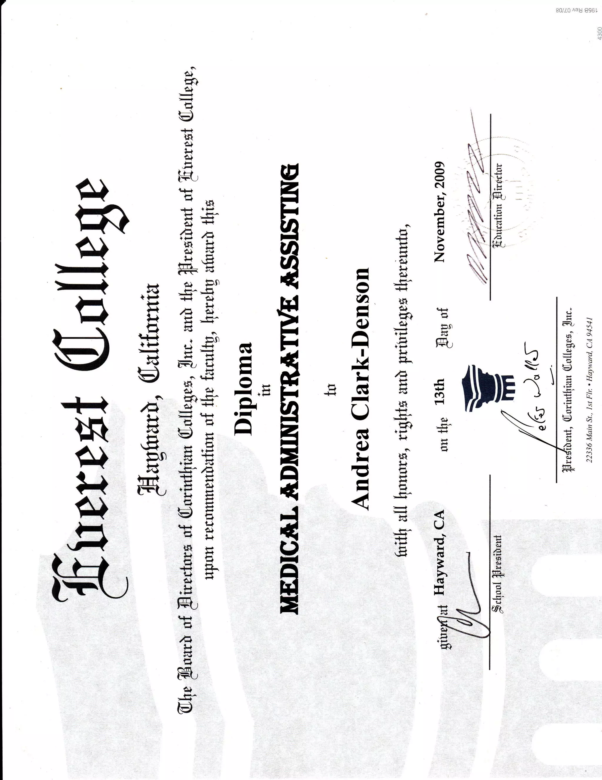 Medical Adm Assistant diploma | PDF