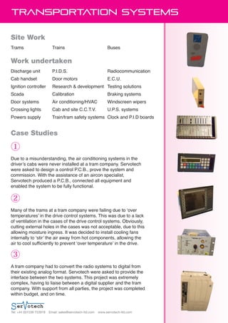 Servotech overview | PDF