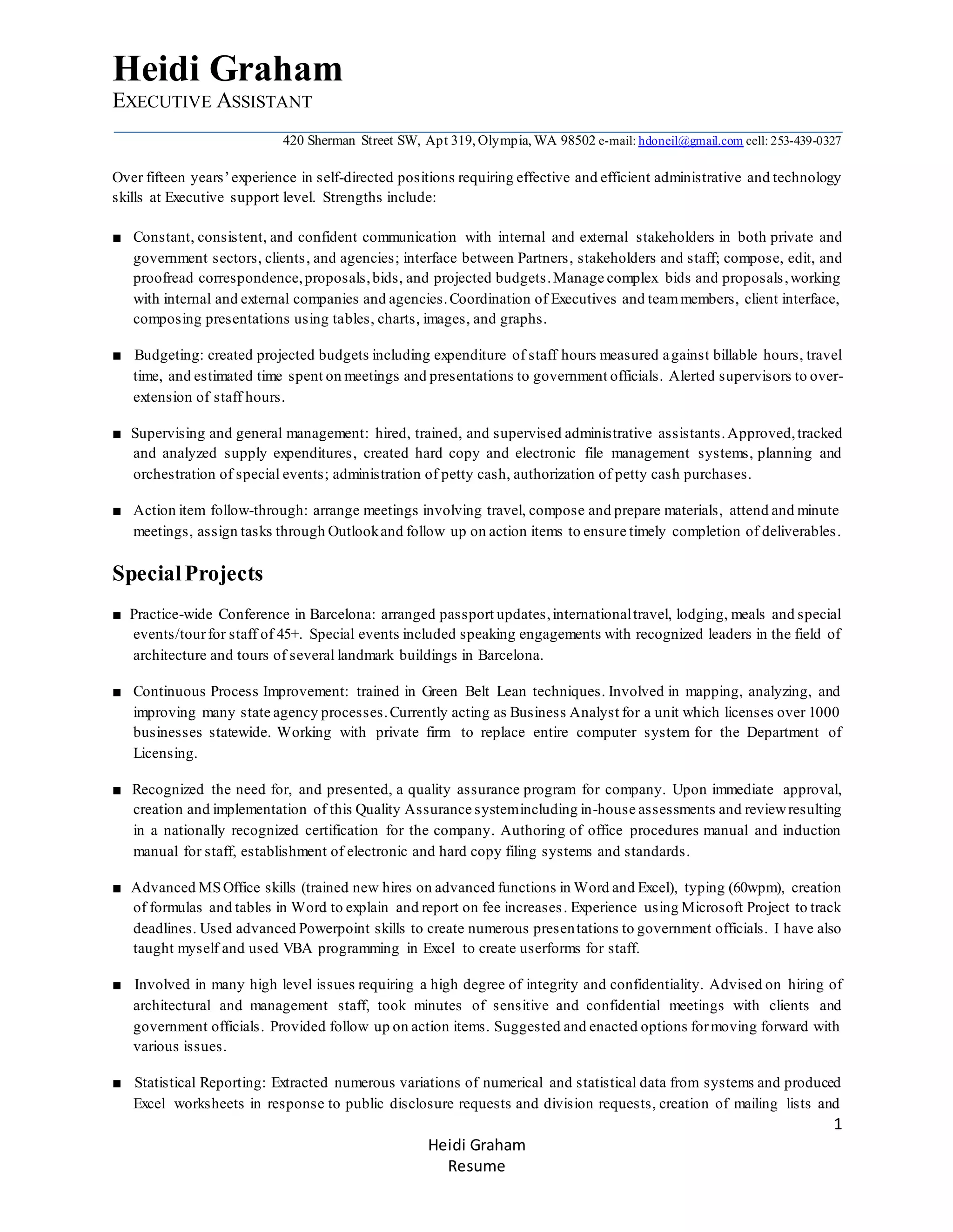 HGraham_resume_M | DOCX | Desktop Publishing | Computer Software and ...