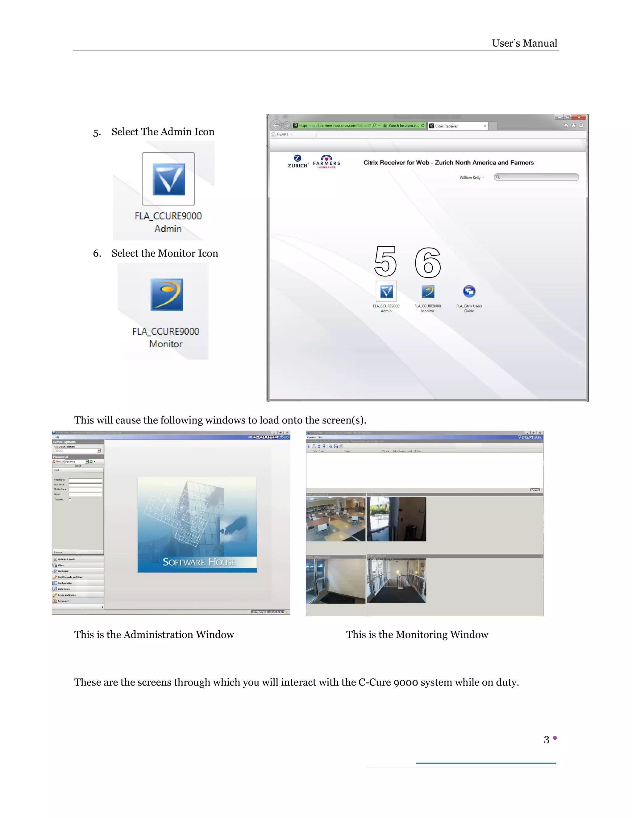 Ccure 9000 Monitoring Station User's Manual | PDF